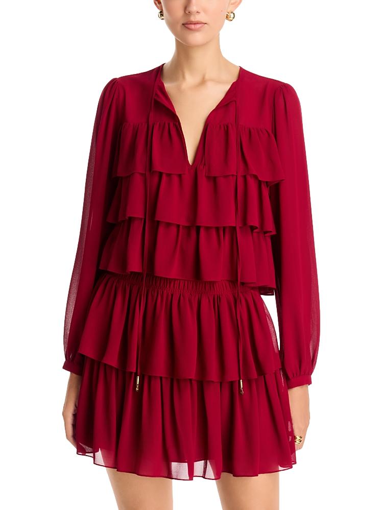 MICHAEL KORS Michael Kors Ruffled Tiered Mini Dress